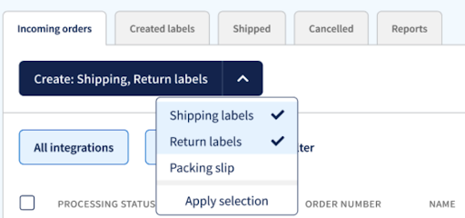 How to create pre-printed return labels – Sendcloud Help Center