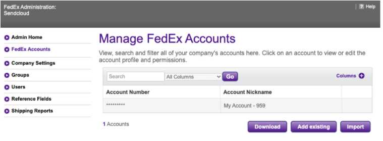 Conecta tu propio contrato de FedEx – Sendcloud Help Center