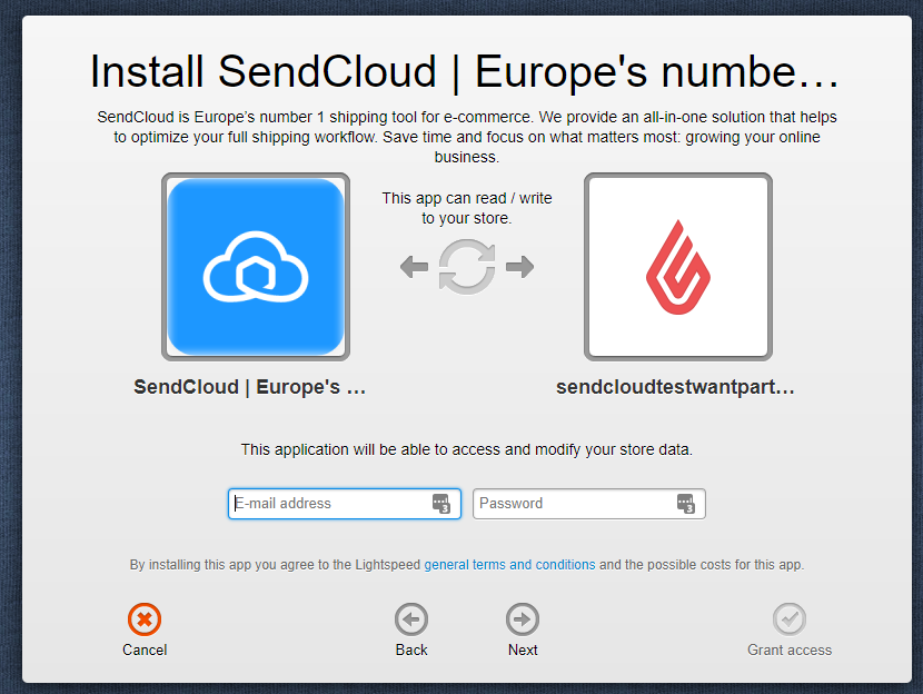 Lightspeed integration – Sendcloud Help Centre