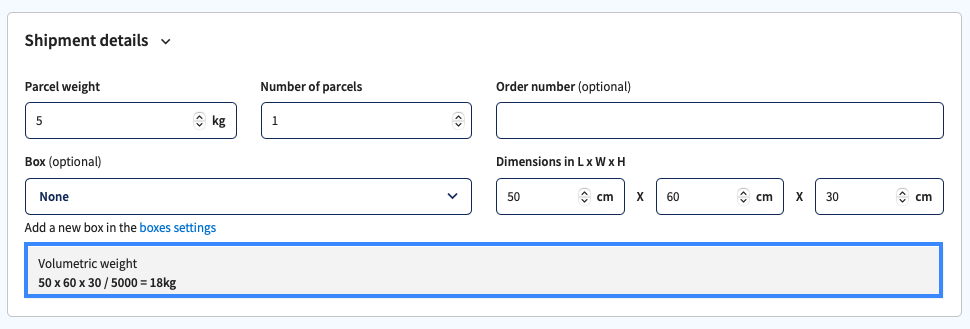 How to calculate & automate parcel volumetric weight – Sendcloud Help ...