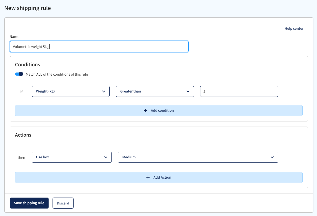 How to calculate & automate parcel volumetric weight – Sendcloud Help Center