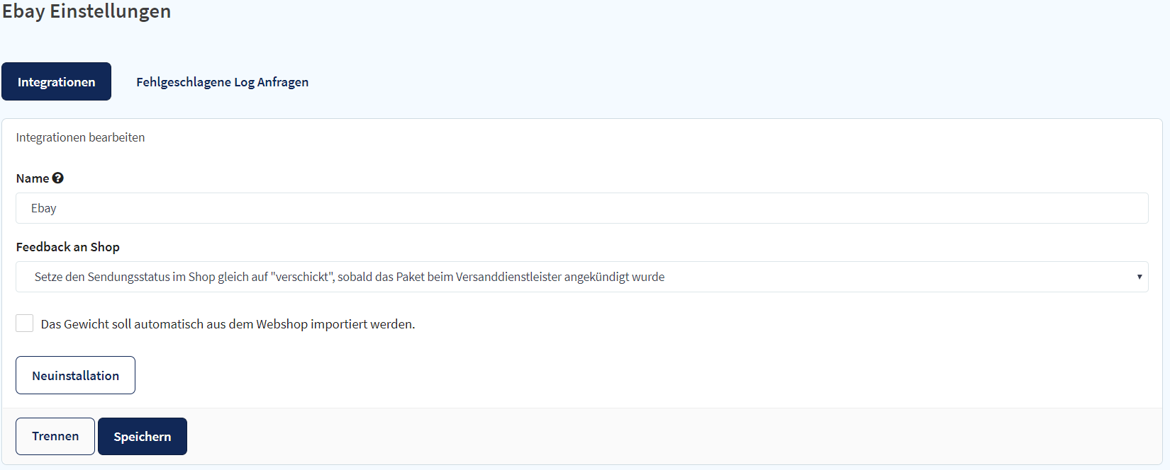 eBay Integration – Sendcloud Helpcenter