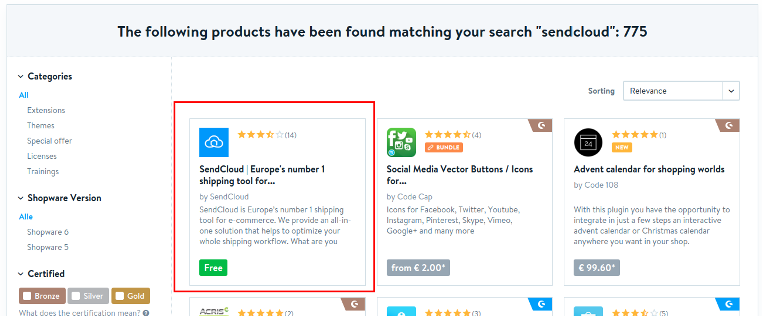 Shopware 6 – Sendcloud Help Center