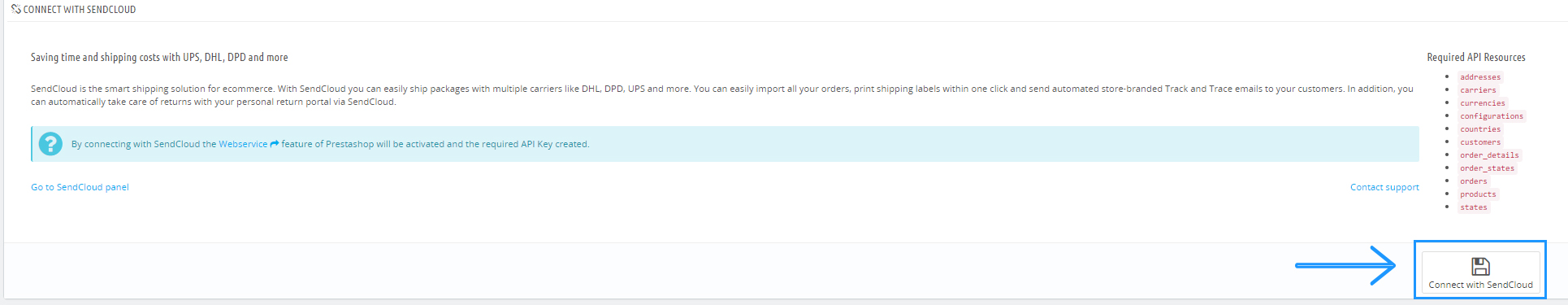 PrestaShop (V1) integratie – Sendcloud Help Center
